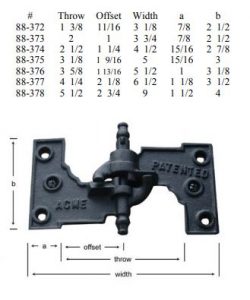 #1 Mortise Shutter Hinge WeatherWright™ - John Wright